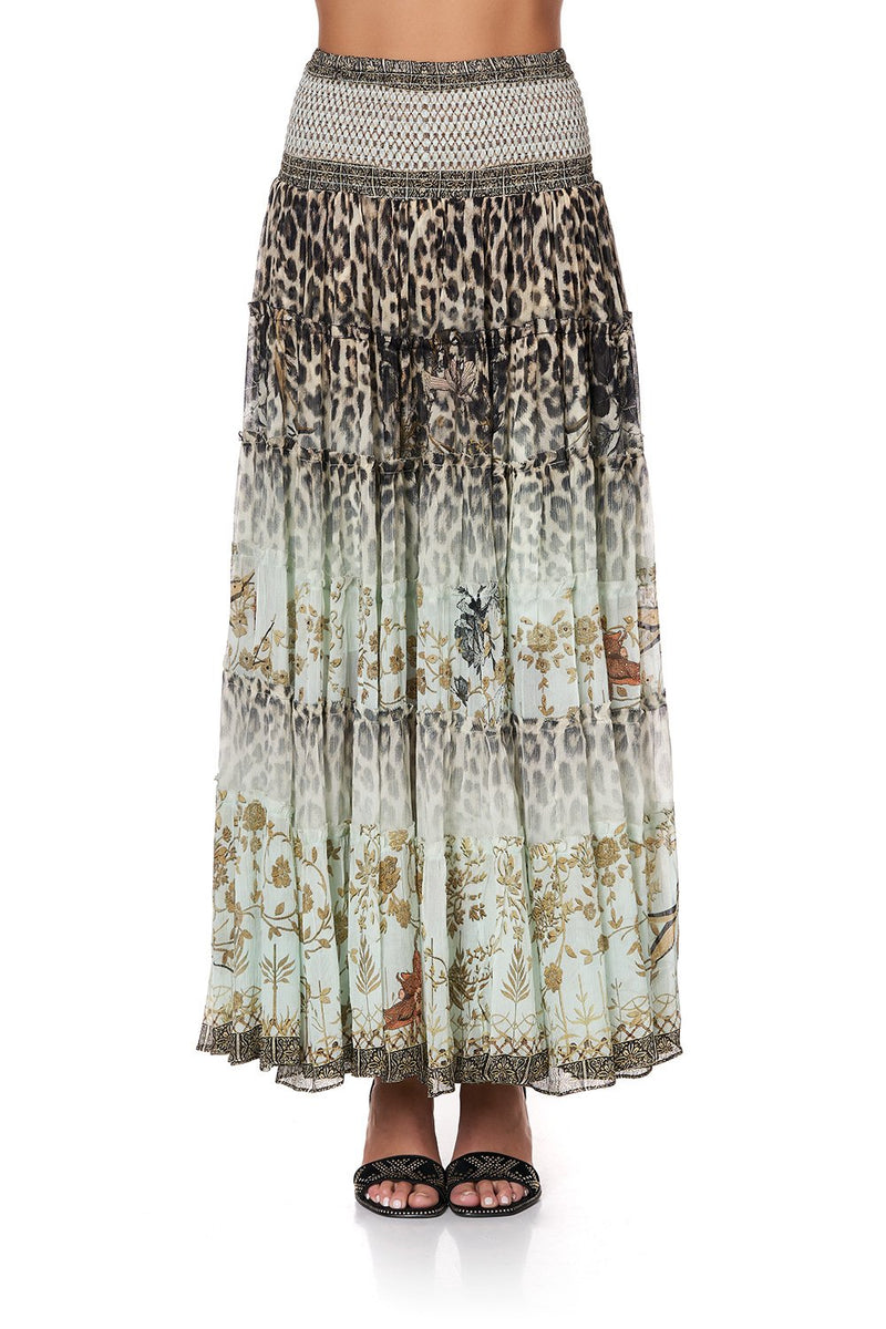 SHEER TIERED MAXI SKIRT NOMADIC NYMPH – CAMILLA UK