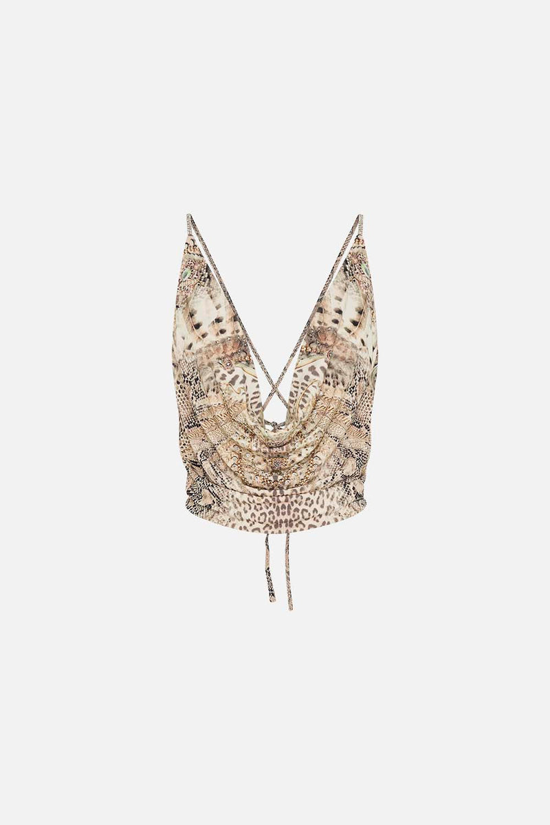 Cowl Neck Jersey Top Ivory Tower Tales | CAMILLA EU – CAMILLA UK