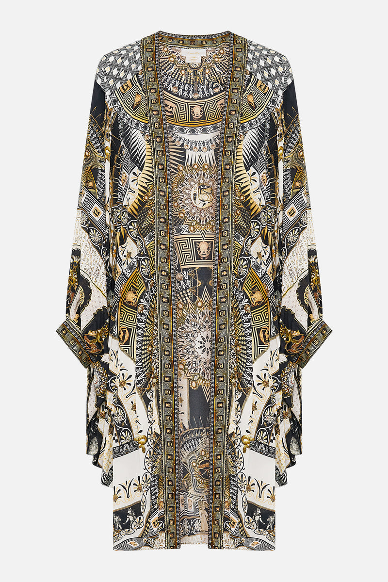 The Temples Of Dendara Dramatic Sleeve Cocoon Layer | CAMILLA EU ...