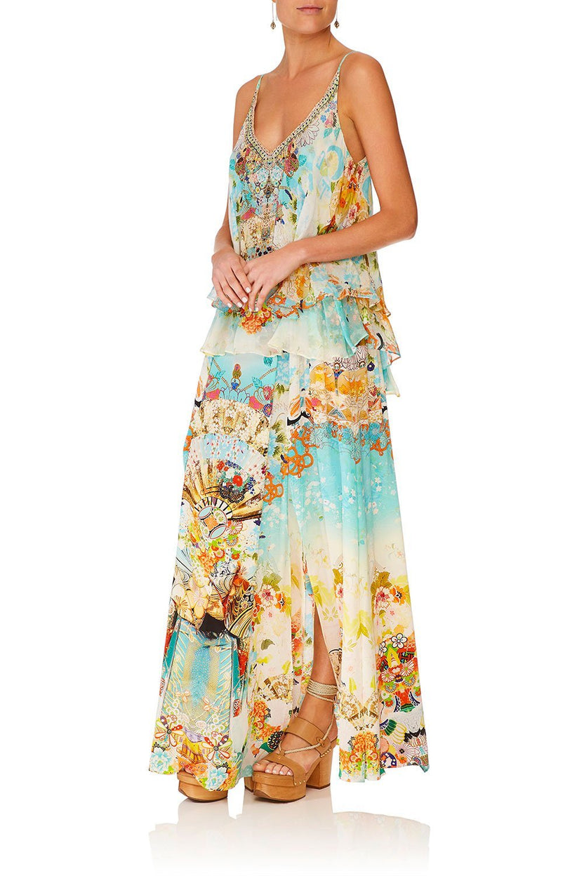 DOUBLE LAYERED CAMI RETRO'S RAINBOW – CAMILLA UK