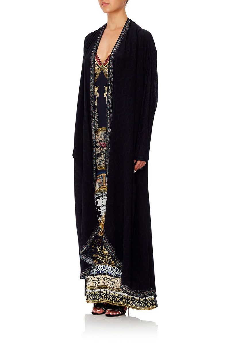 LONG CASUAL JACKET WITH POCKETS MIDNIGHT MEETING – CAMILLA UK